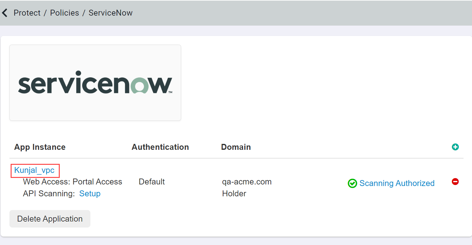 ServiceNow: Enabling SSPM scanning